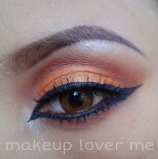 make up lover me: Tutorial : Simple Orange Eye Makeup